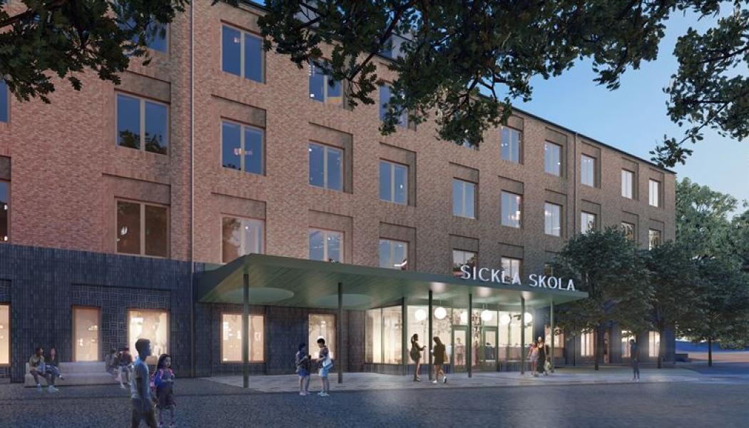 Nacka rustar upp och moderniserar Sickla skola | BYGGnyheter.se