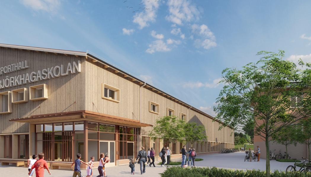 Anrika Björkhaga skola i Tumba – byggs ut och moderniseras | BYGGnyheter.se