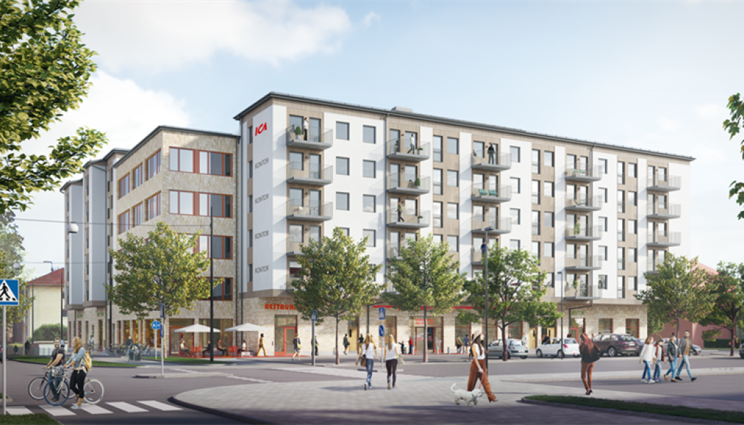 NCC uppför fyra hus med bostäder och lokaler i centrala Uppsala | BYGGnyheter.se