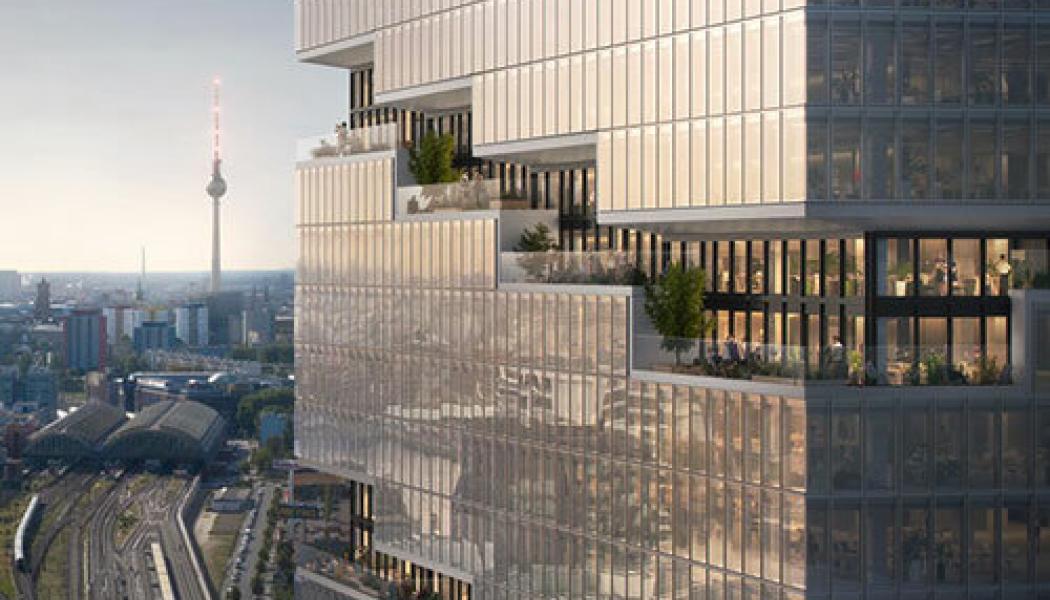 Berlins högsta byggnad EDGE East Side Tower står nu färdig | BYGGnyheter.se