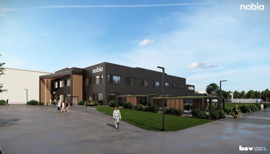 ByggArvid bygger kontorsbyggnad vid Nobias nya fabrik i Jönköping ...