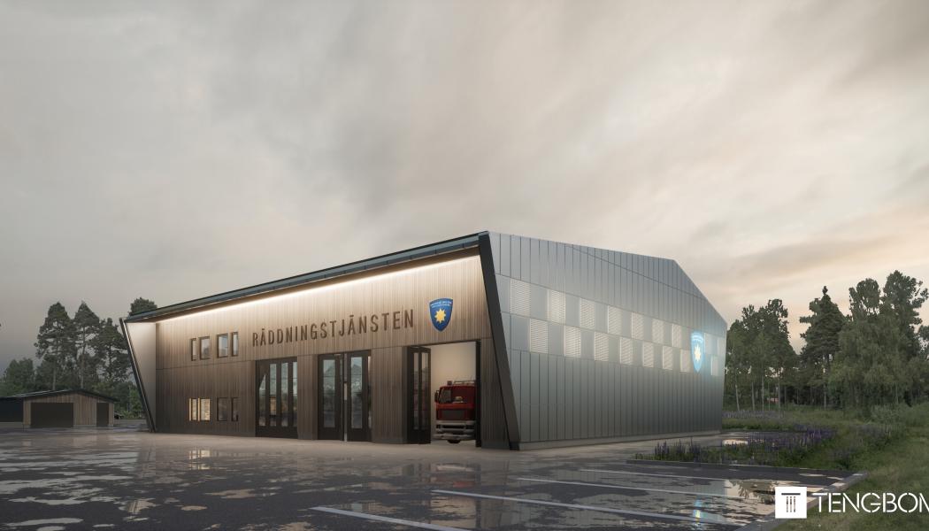 Byggstart för strategiskt placerad brandstation i Grums | BYGGnyheter.se