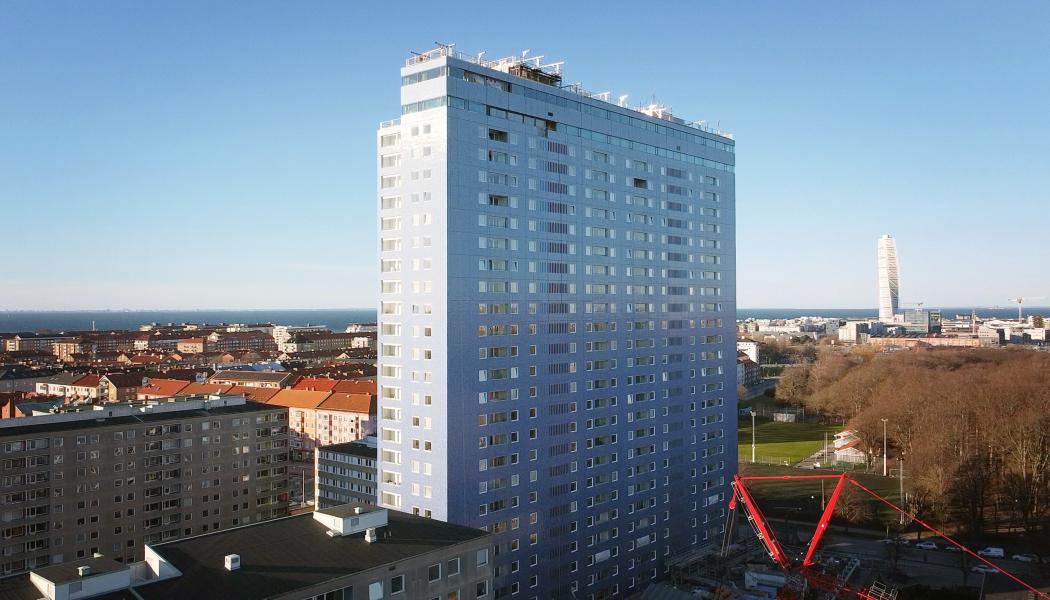 Nya fasaden klar på ikoniska Kronprinsen | BYGGnyheter.se