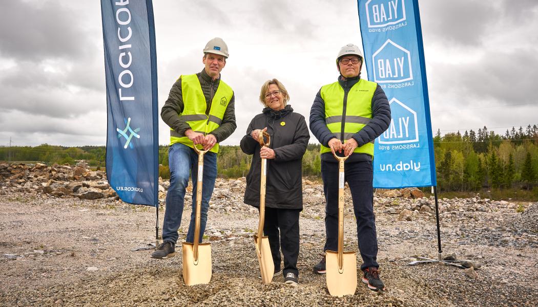 Första spadtaget för Logicors nya logistikpark i Nykvarn | BYGGnyheter.se
